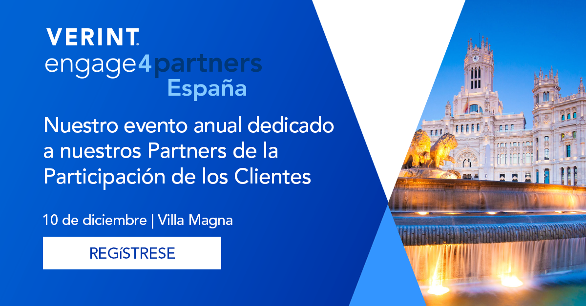Engage 4 Partners España 2024 | Verint