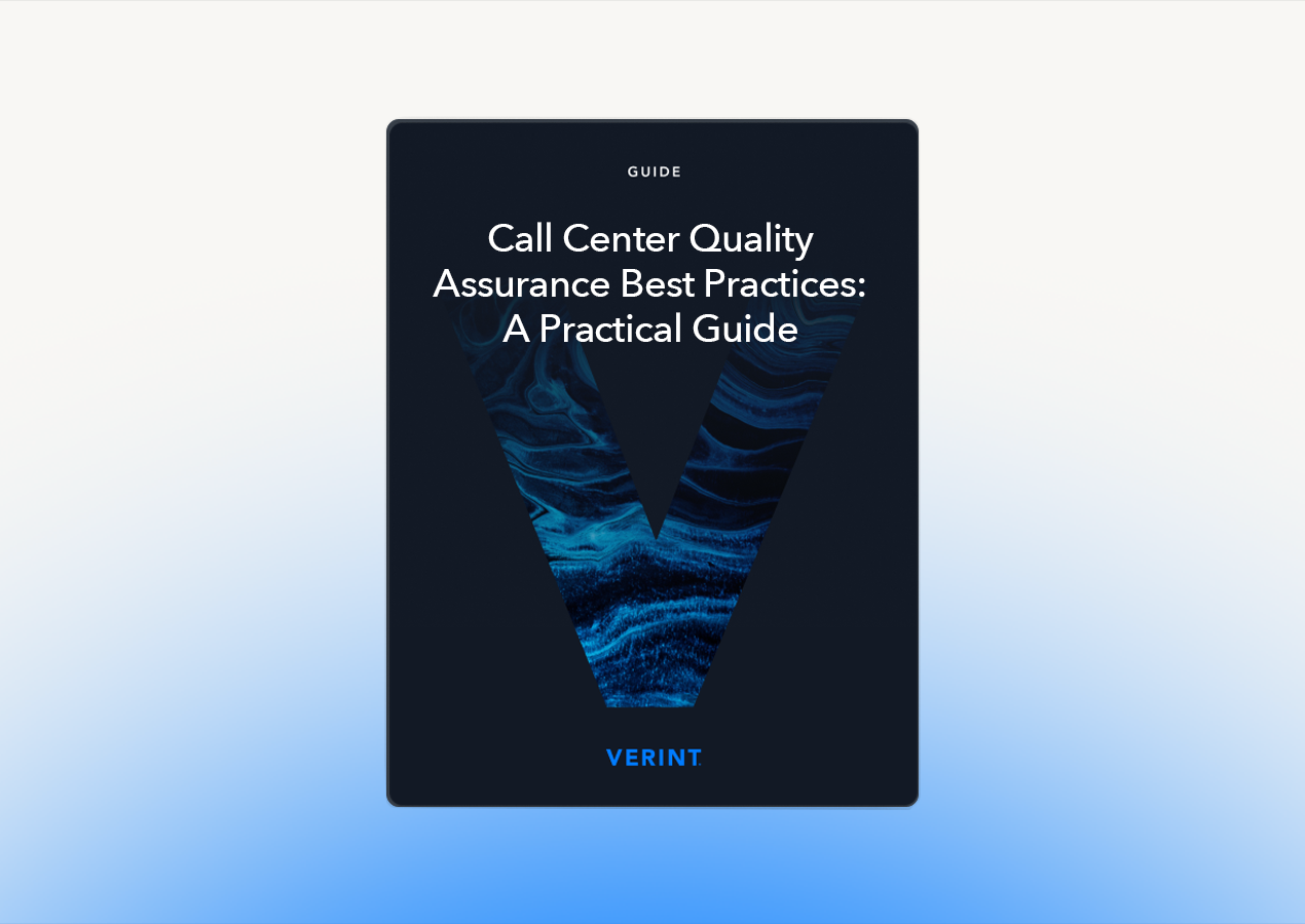 Call Center Quality Assurance Best Practices Guide | Verint