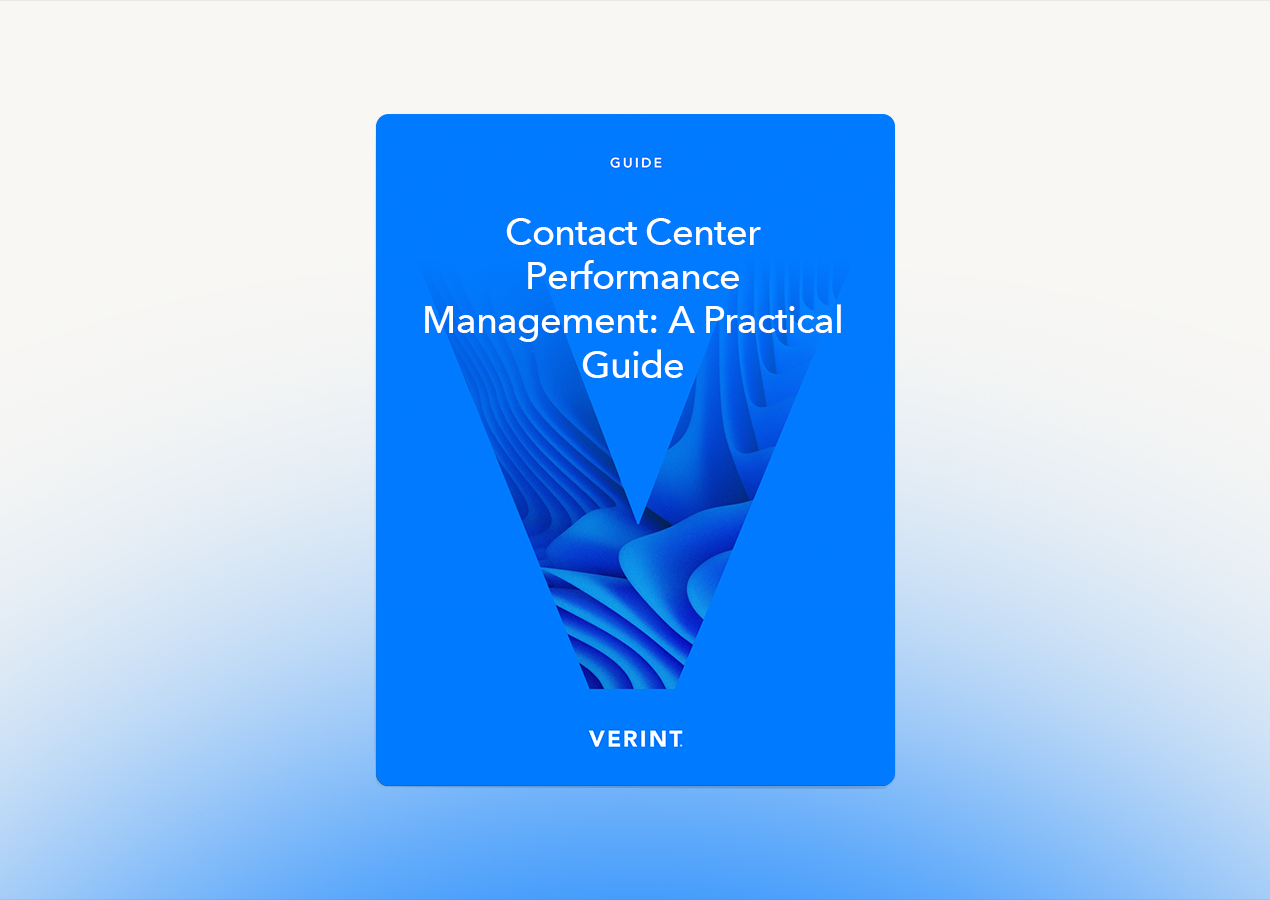 Contact Center Performance Management: 2026 Guide | Verint